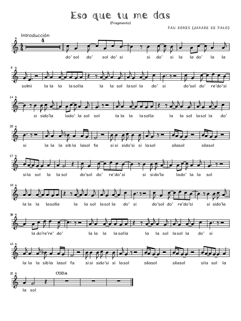 Eso Que Tu Me Das | PDF | Musiciens | Musiciens européens