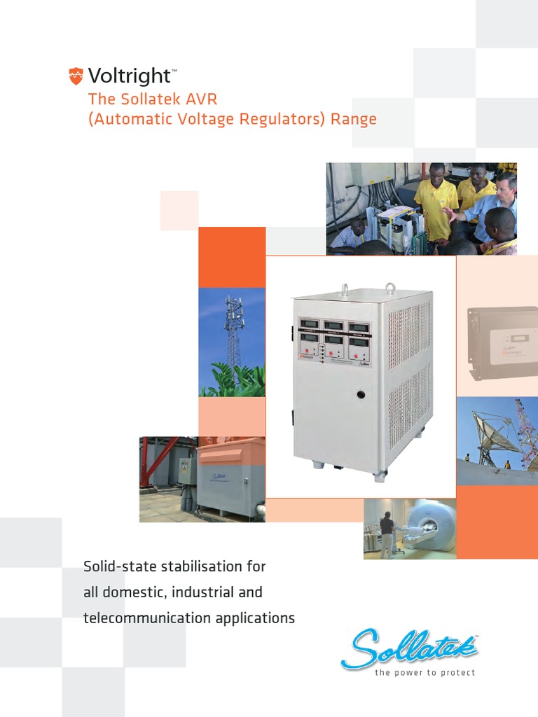 Voltright: The Sollatek AVR (Automatic Voltage Regulators) Range | PDF ...
