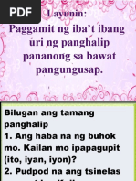 Lesson Plan in Filipino 4 Panghalip Pamatlig | PDF