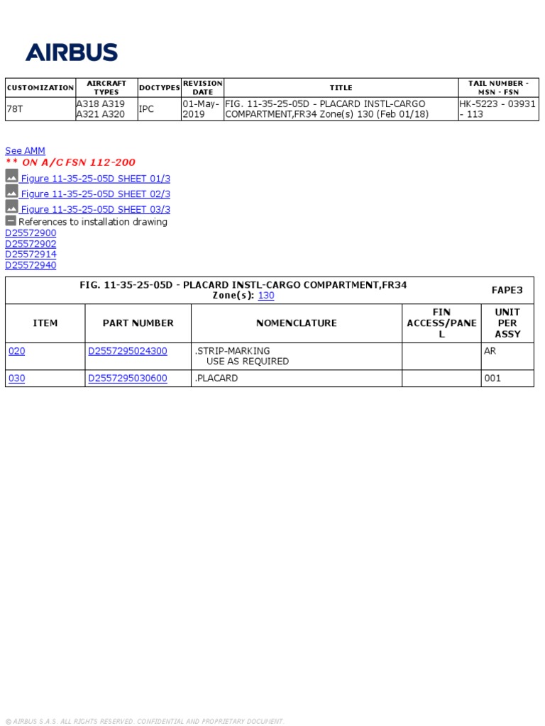 78T - A318 - A319 - A320 - A321 - IPC - FSN - 113 - 01-May-2019 - FIG ...