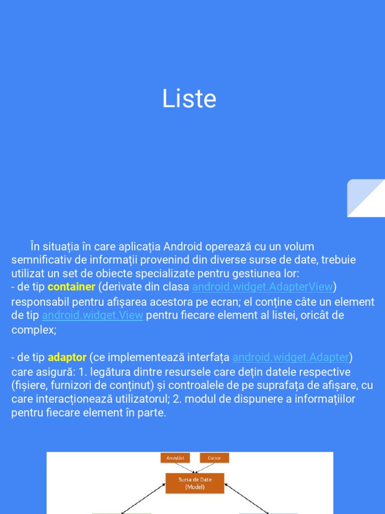 Tema 4 - Liste Si Meniuri | PDF