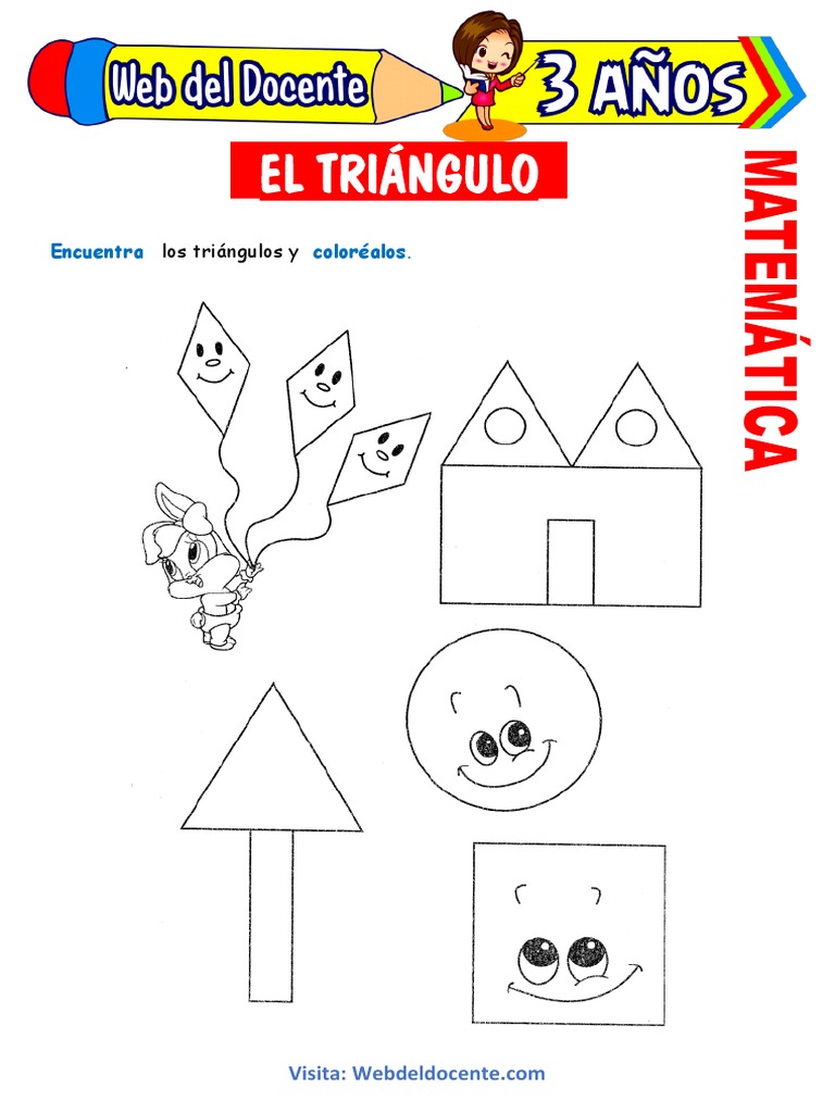 Noción de Triángulo para Niños de 3 Años | PDF