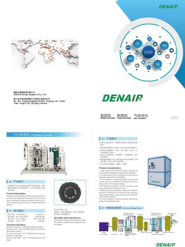 DENAIR Oxygen Generator and Nitrogen Generator Catalogue | PDF ...