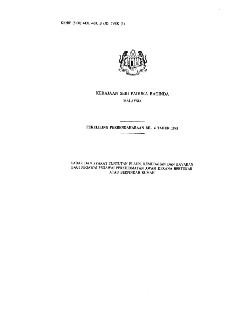 Pekeliling Pindah Rumah | PDF