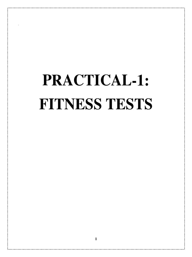 Practical-1: Fitness Tests | PDF | Diabetes | Human Anatomy