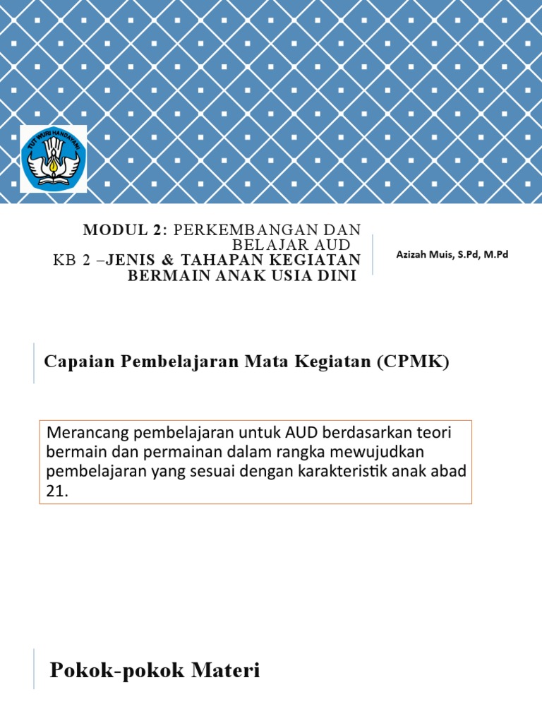 Modul 2 KB 2 - Jenis Dan Tahapan Main | PDF