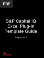 Capital IQ Excel PlugIn Instructions | PDF | Business | Finance & Money ...