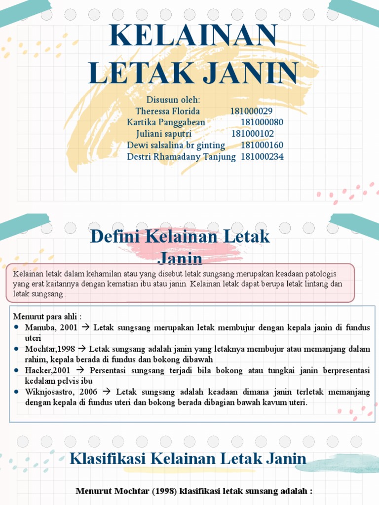 Kelainan Letak Janin | PDF