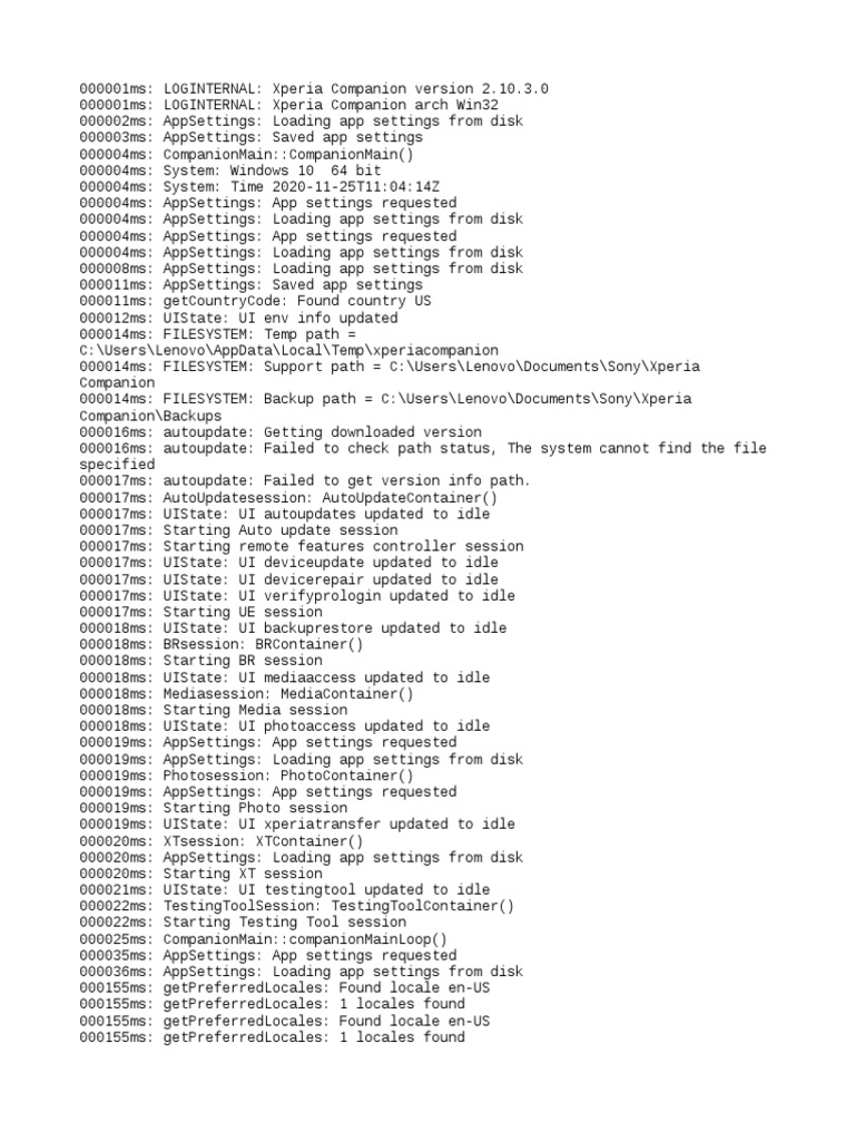 Companion Log 2020 11 25T11 04 14Z | PDF | Hypertext Transfer Protocol ...