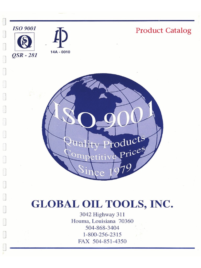 Global Oil Tools Catalog | PDF