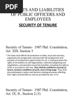 Security of Tenure for Government Employees | PDF | Prosecutor | Employment