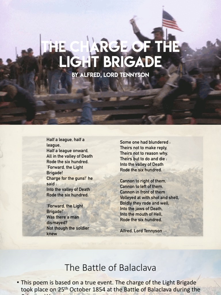 The Charge of The Light Brigade | PDF | Military Operations | Military
