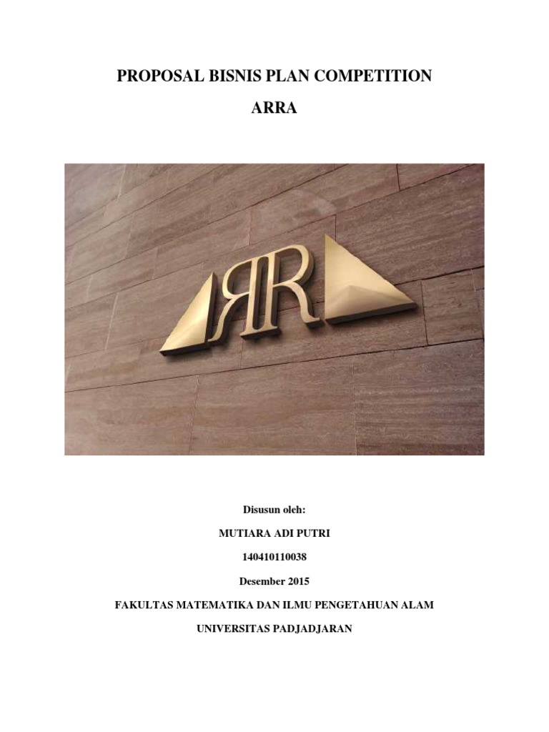 Bisnis Plan Fashion ARRA | PDF
