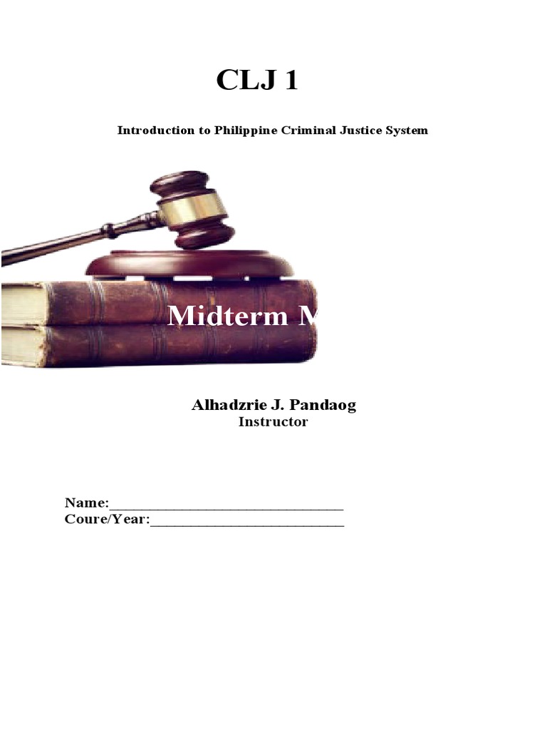 An Overview of the Philippine Criminal Justice System: An Introduction ...