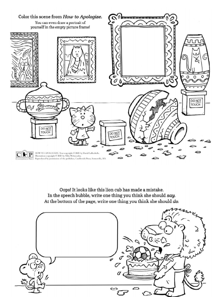 How To Apologize Activity Sheets | PDF