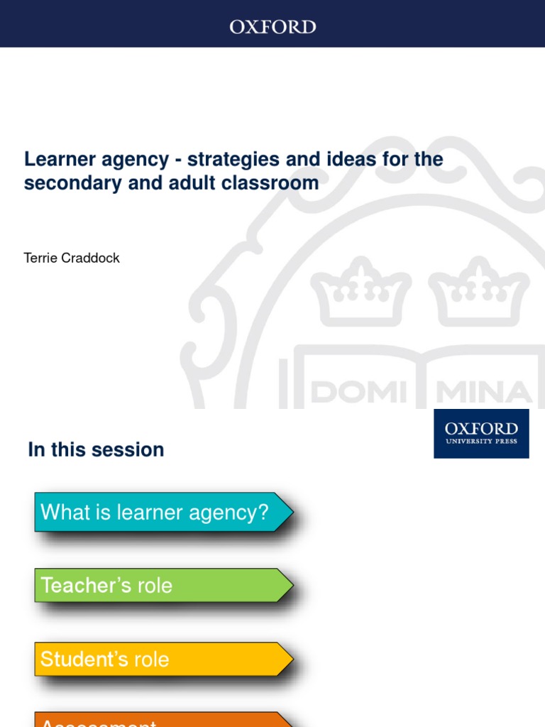 Learner Agency - Strategies and Ideas For The Secondary and Adult ...