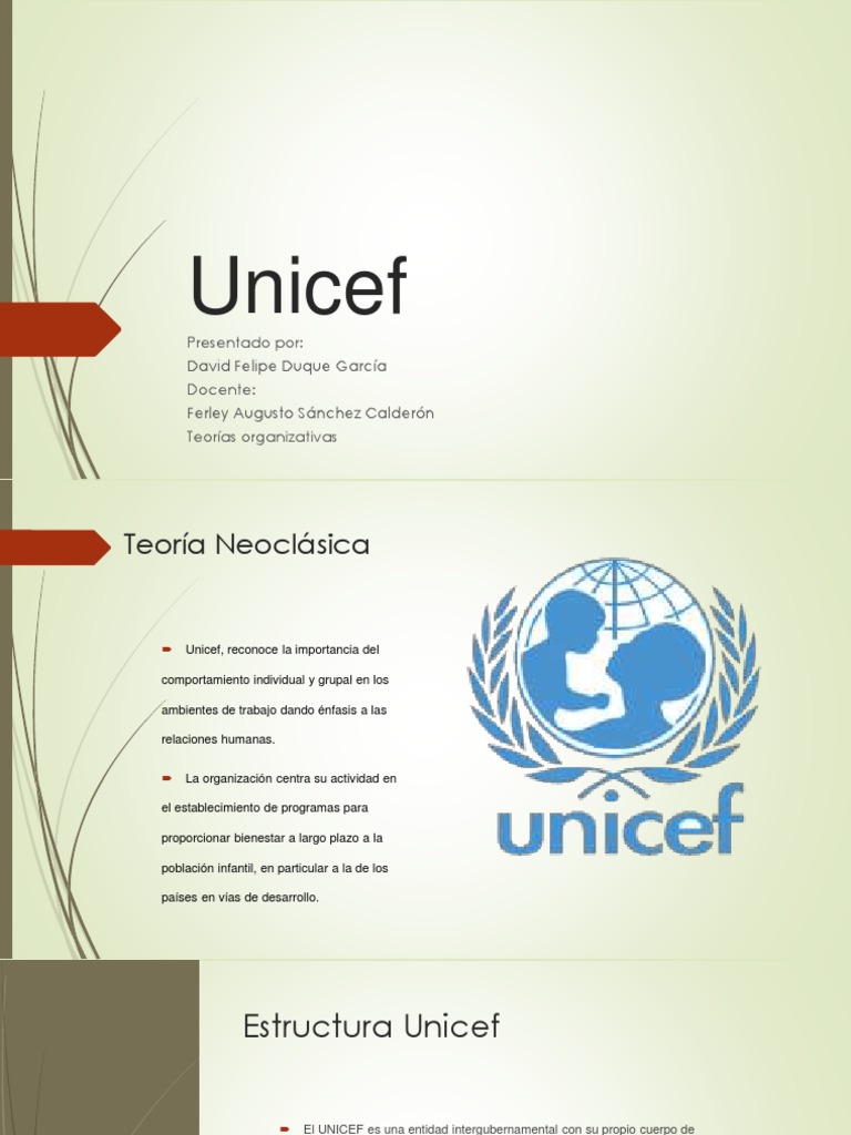 Estructura y Estrategias de UNICEF | PDF | Unicef | Naciones Unidas