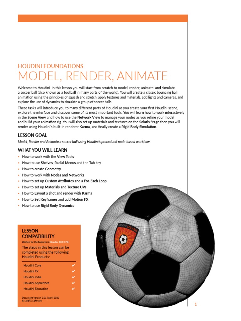 Model, Render, Animate: Houdini Foundations | PDF | Texture Mapping ...