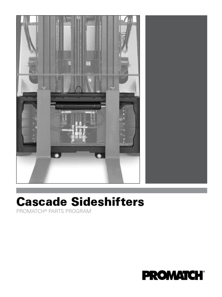 Cascade Sideshifters: Promatch Parts Program | PDF | Forklift | Land ...