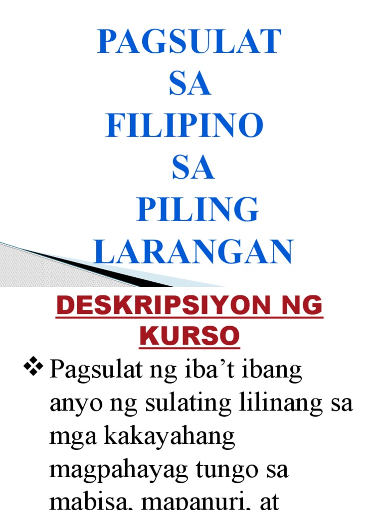 Kahulugan Pagsulat | PDF