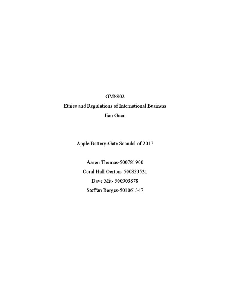 Final Apple Project | PDF | Apple Inc. | I Pod