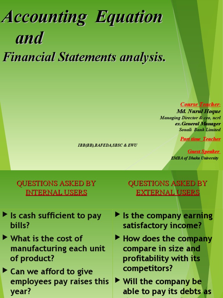 Accounting Equationfinal | PDF | Equity (Finance) | Revenue