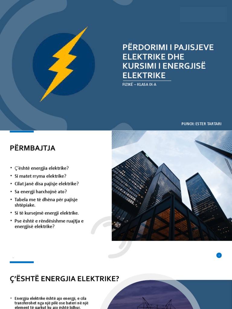 Përdorimi I Pajisjeve Elektrike Dhe Kursimi I Energjisë | PDF