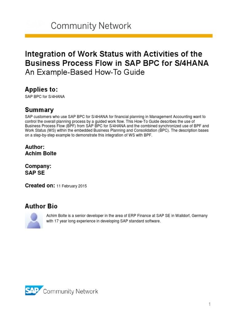 Integration of Work Status With Activities of The Business Process Flow ...
