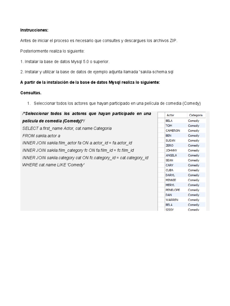 Actividad 3 MySQL | PDF | SQL | Software de gestión de datos