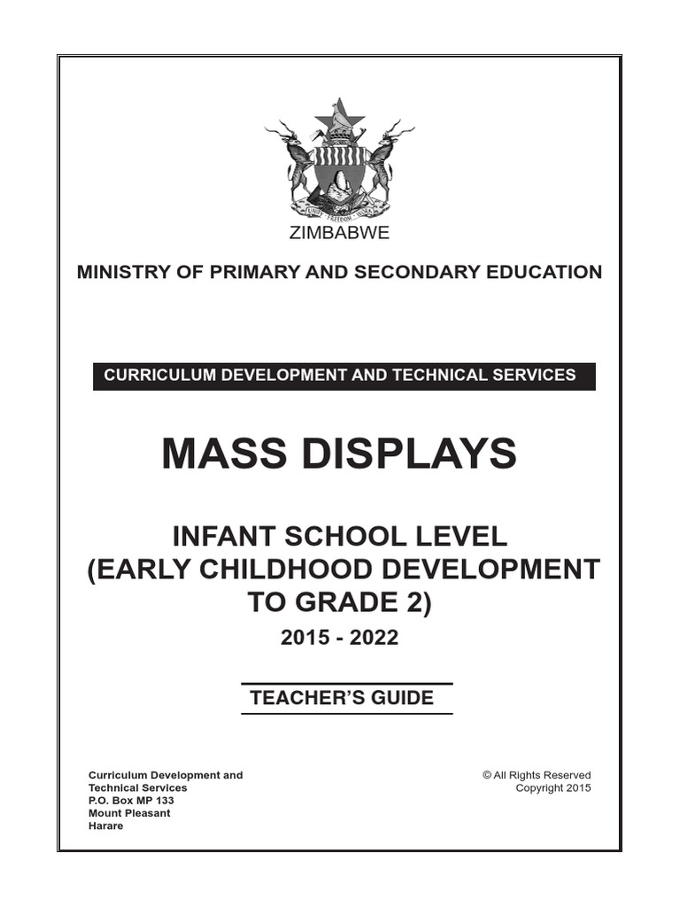 Mass Displays Infant Ecd - Grade 2 | PDF | Curriculum | Lesson Plan