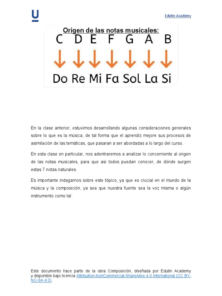 Las Notas Musicales | PDF | Entretenimiento (general)