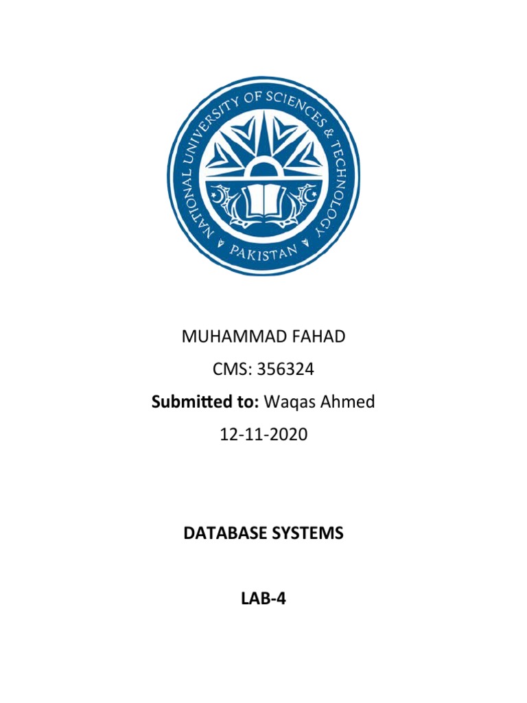 DB Lab-4 - (356324) | PDF | Table (Database) | Databases DB Lab-4 - (356324) | PDF | Table (Database) | Databases