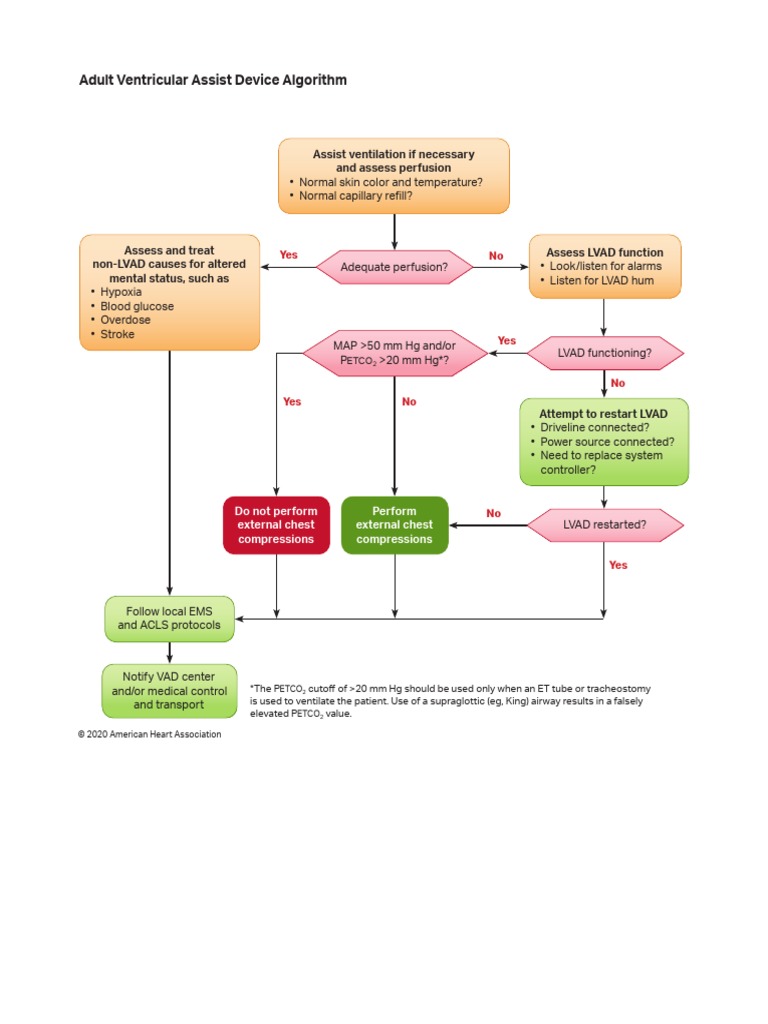 Algorithm-Acls Lvad 200808 | PDF | Heart | Physiology