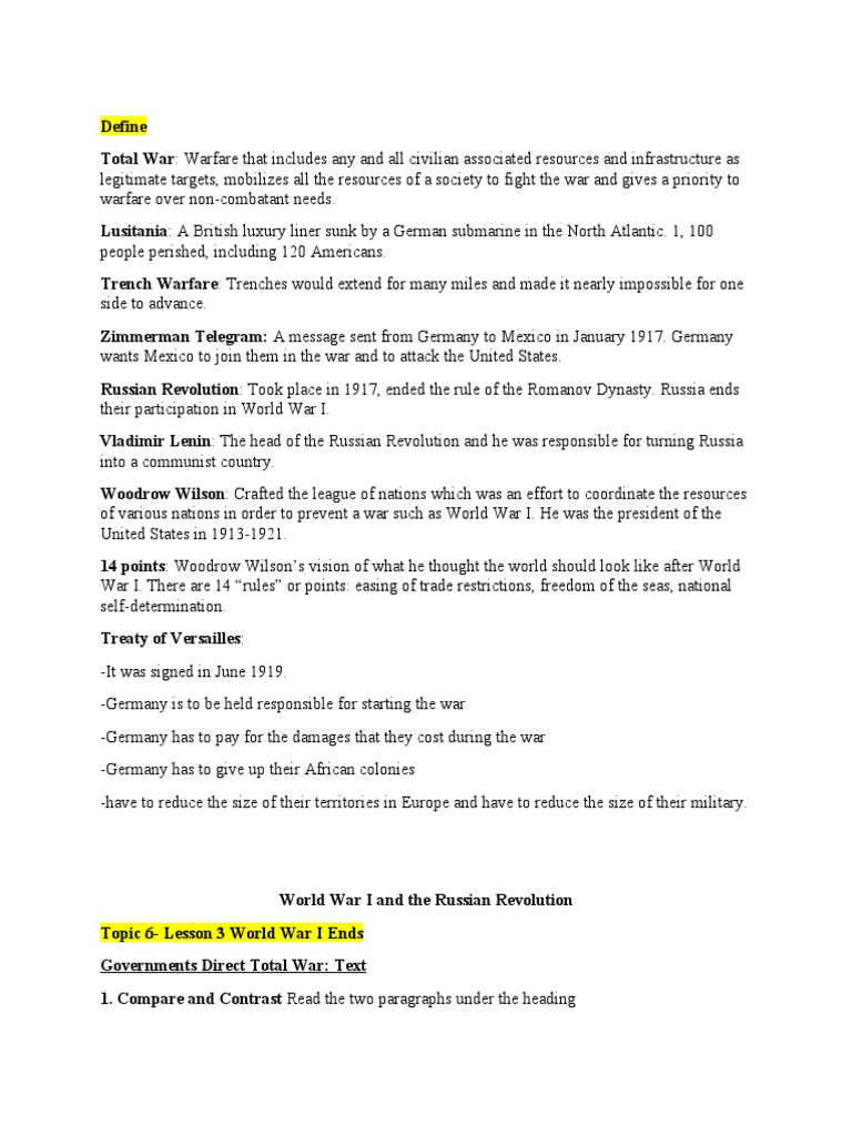 Causes and Effects of the Russian Revolution | PDF | Communism | World ...