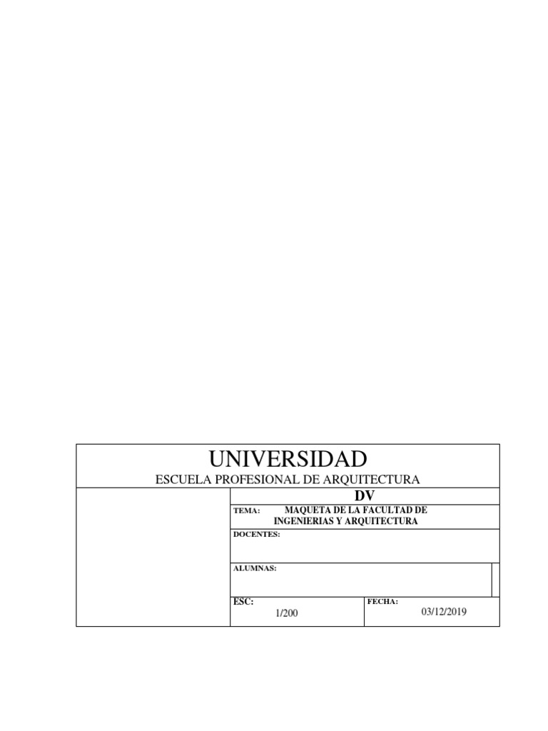 Rótulo para Maqueta de Arquitectura | PDF