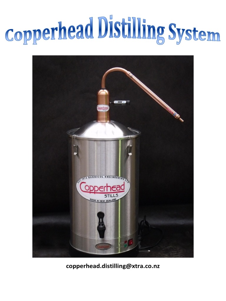 Copperhead Pot Still Instructions | PDF | Distillation | Ethanol