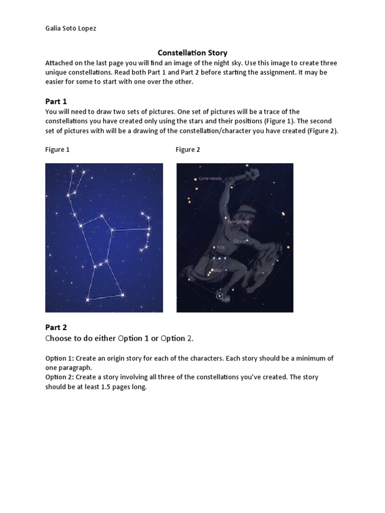 Create Your Own Constellations Story | PDF | Poetry