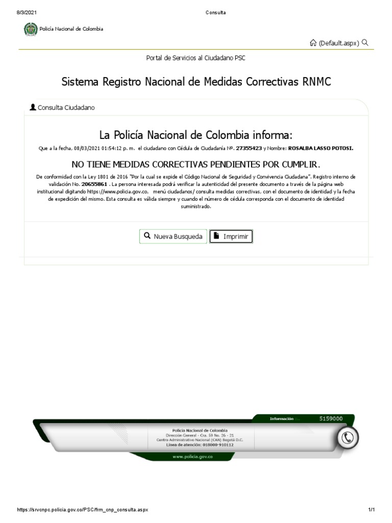 Antecedentes RNMC | PDF