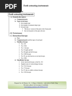 Types of Dental Extraction Forceps | PDF | Tooth | Beak
