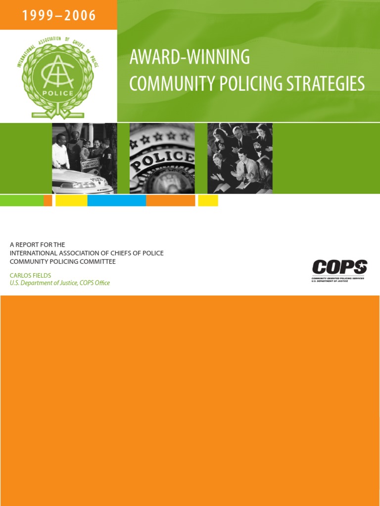 Award-Winning Community Policing Strategies | PDF | Community Policing ...