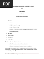 Unit 1.1 - Introduction To Epidemiologi | PDF | Epidemiology | Confounding