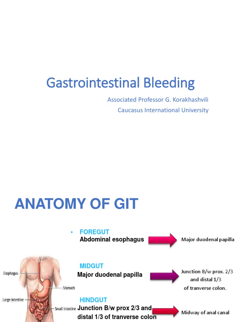 Gastrointestinal Bleeding, Mesenteric Ischemia | PDF | Ischemia | Esophagus