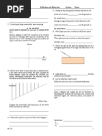 Plane Mirror Reflection Worksheet | PDF