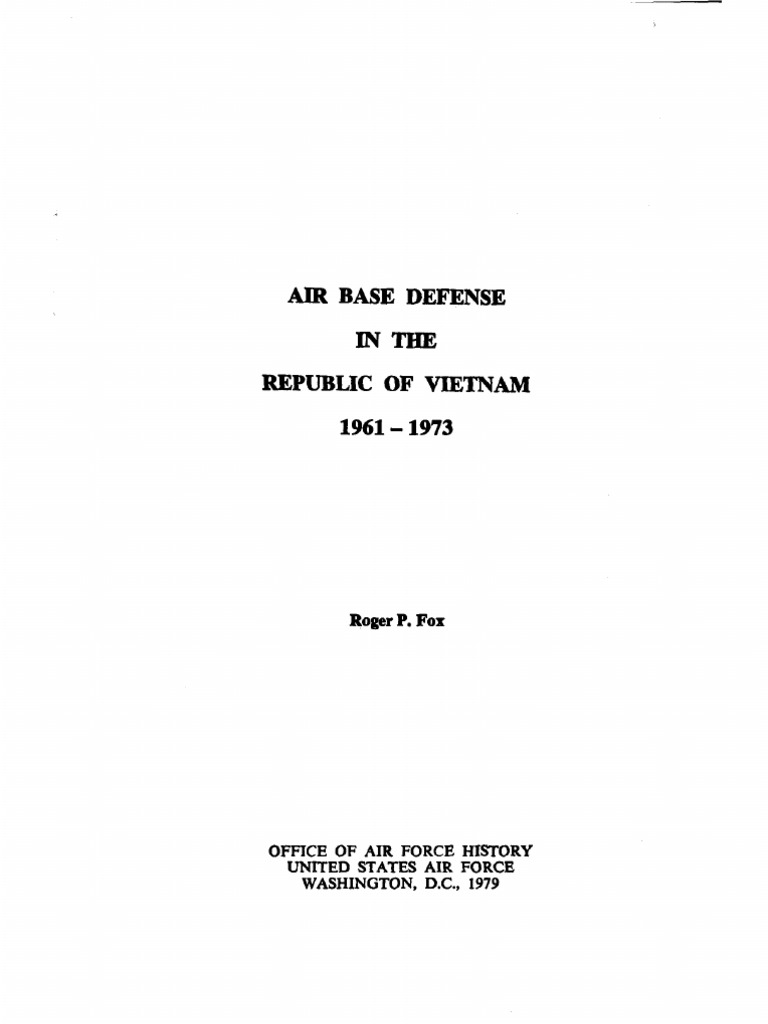 Air Base Defense in The Republic of Vietnam | Download Free PDF ...