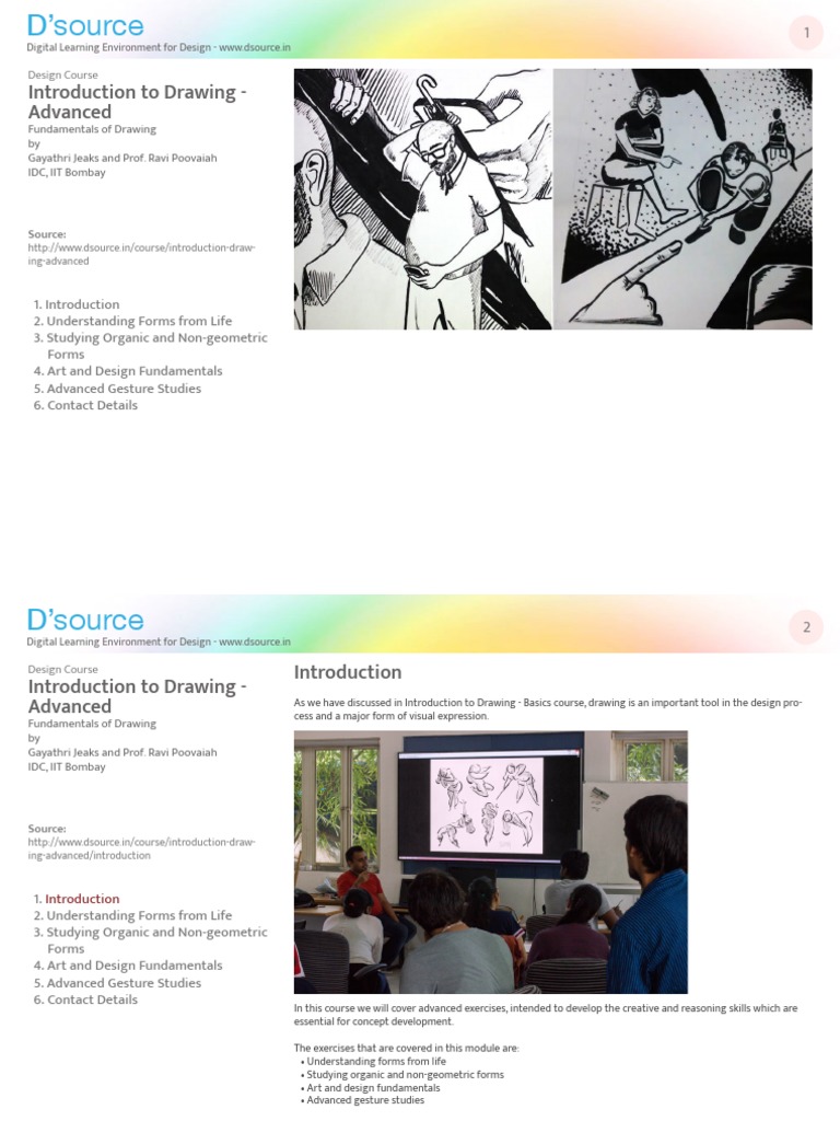 Introduction To Drawing - Advanced: Design Course | PDF | Drawing | Design