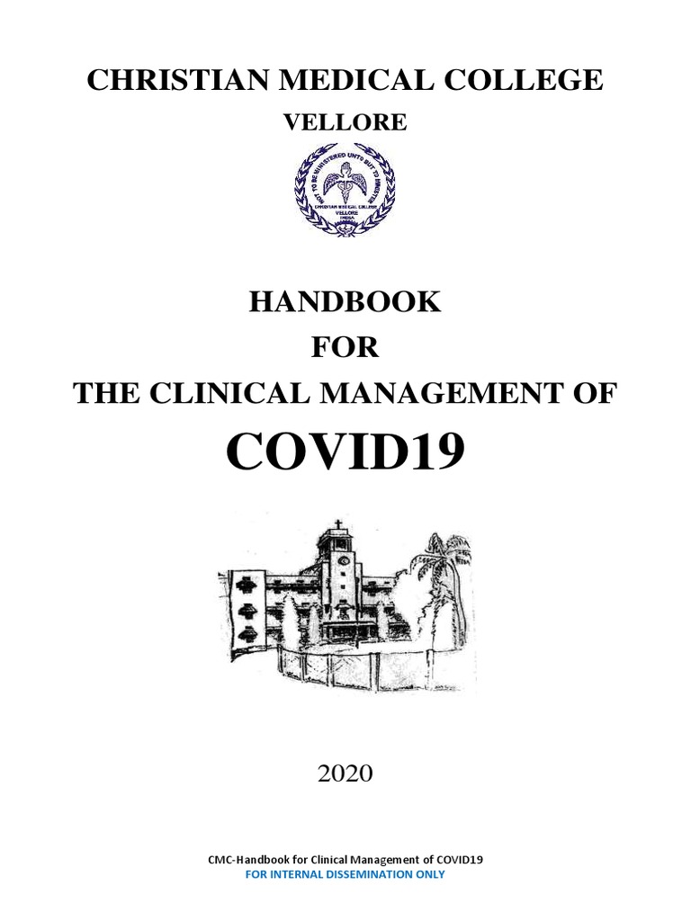 CMC Handbook For Management of COVID19 | PDF | Personal Protective ...