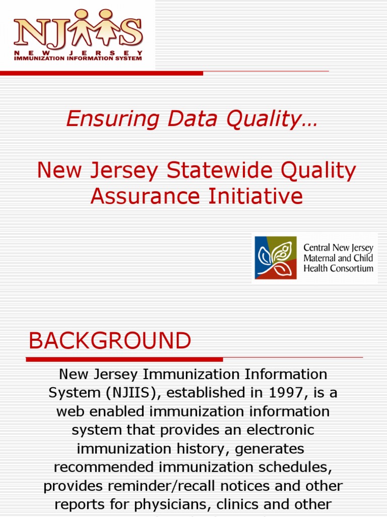 NJ Immunization Data Quality Audit | PDF | Medical Record | Quality ...