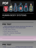 The Human Body Systems Power Point | PDF | Human Body | Blood