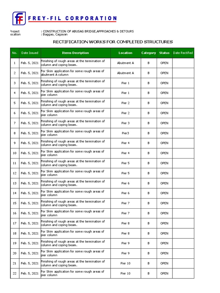 Rectification Works of Completed Structures | PDF | Column | Structural ...