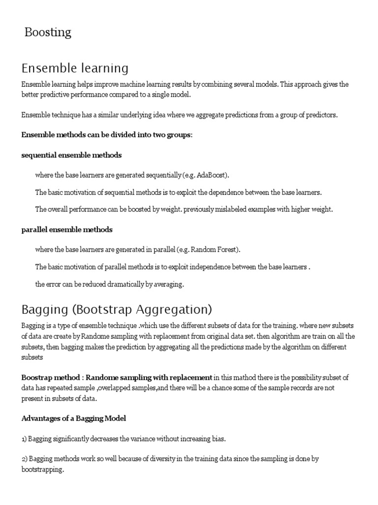 1.1 - Xgboost, GBboost, Adaboost - Boosting - Medium | PDF | Errors And Residuals ...